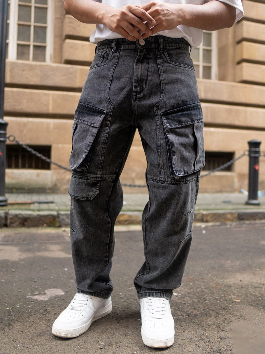 Buy Powerlook Men Loose Fit Cargos Jeans - Jeans for Men 31238276 | Myntra