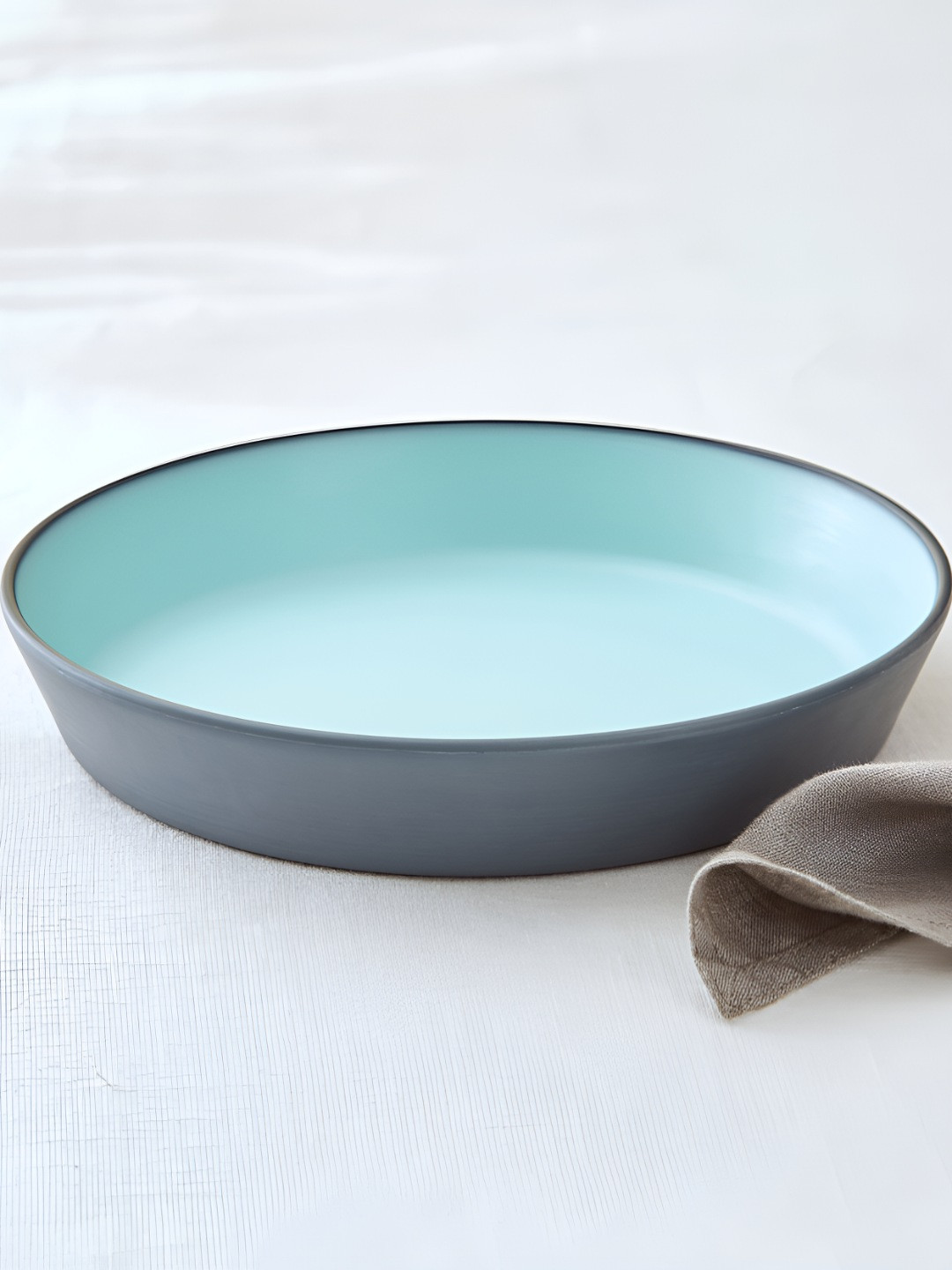Buy Home Centre Soulful Pastels Blue Round Melamine Deep Dish Plates ...