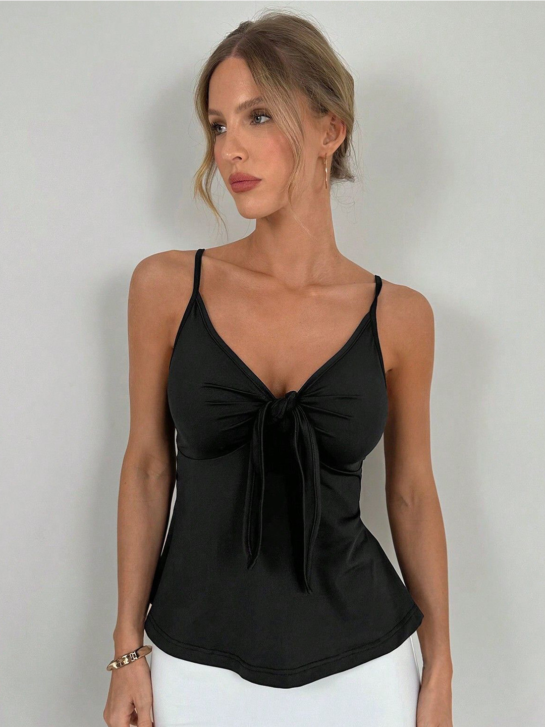Buy HERE&NOW Women Shoulder Straps Styled Back Top - Tops for Women ...