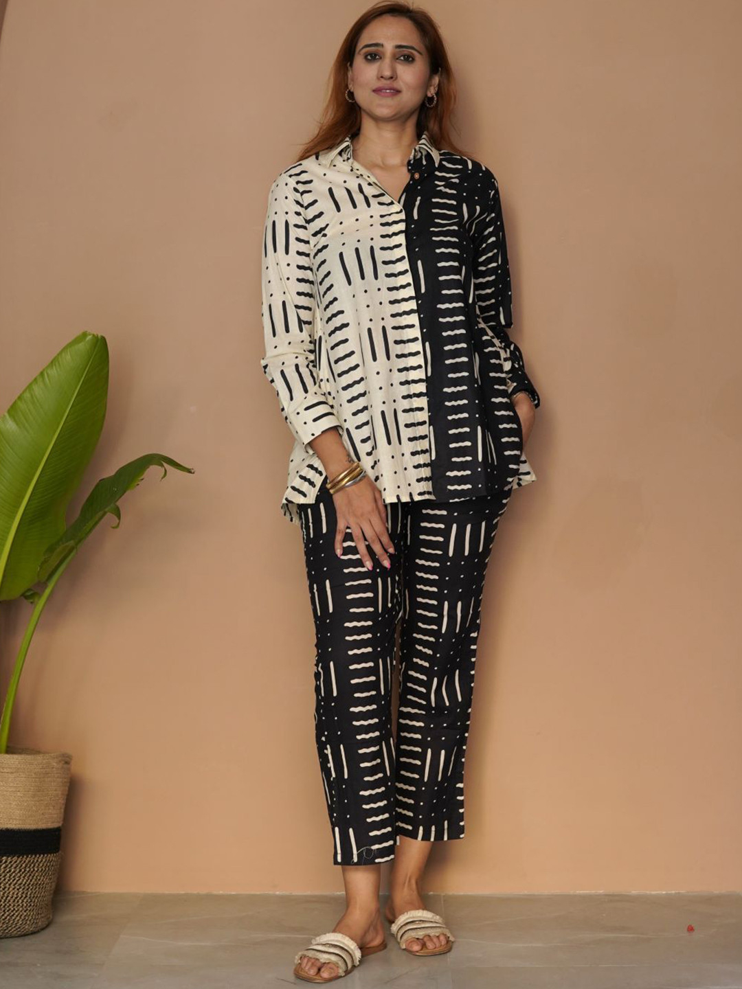 Buy The Quince Life Printed Shirt Collar Pure Cotton Shirt With ...