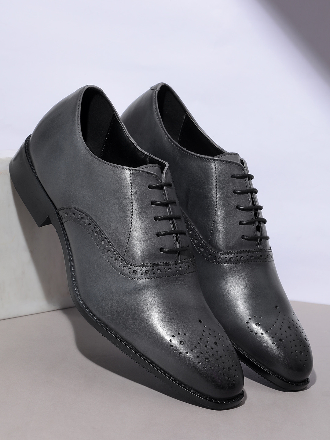 Buy Kenneth Cole Men Perforated Leather Formal Oxfords - Formal Shoes ...