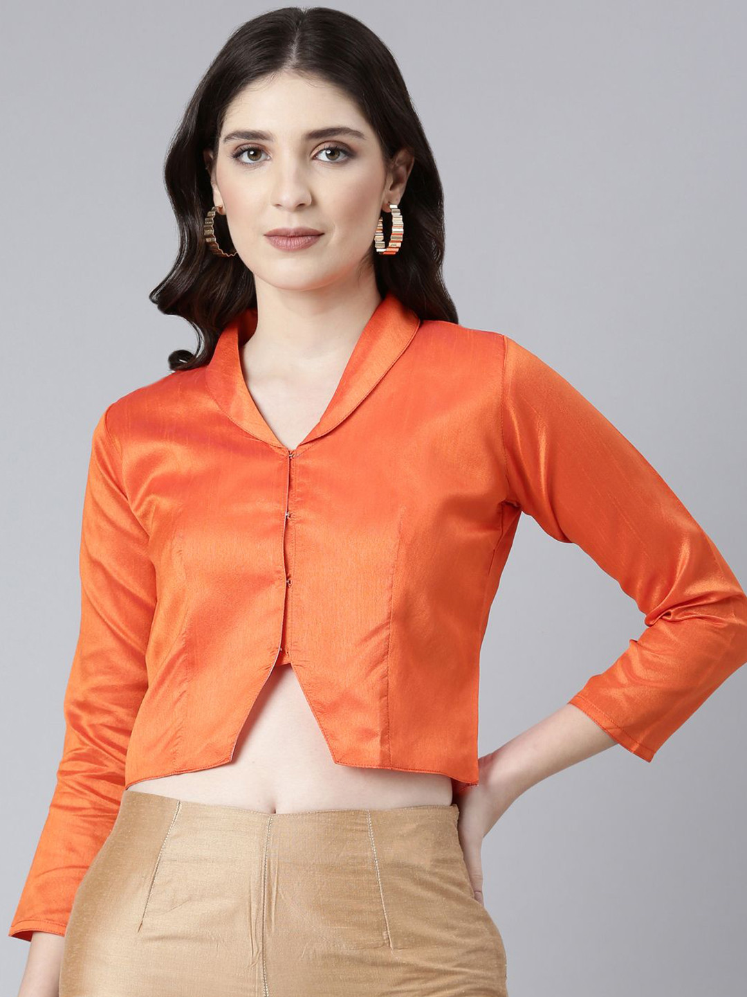 Buy Souchii Women Mandarin Collar Saree Blouse - Saree Blouse for Women ...