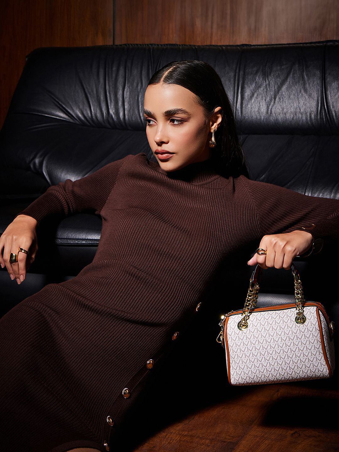 Buy Kazo Women Brand Logo Printed Structured Handheld Bag - Handbags ...