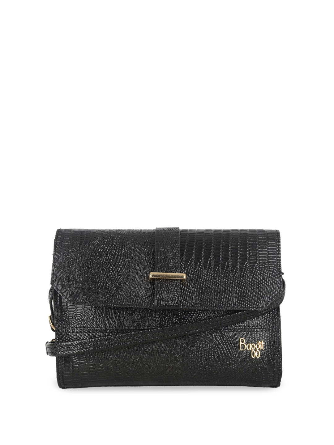 Buy Baggit Women Brand Logo Textured Bowling Sling Bag - Handbags for ...