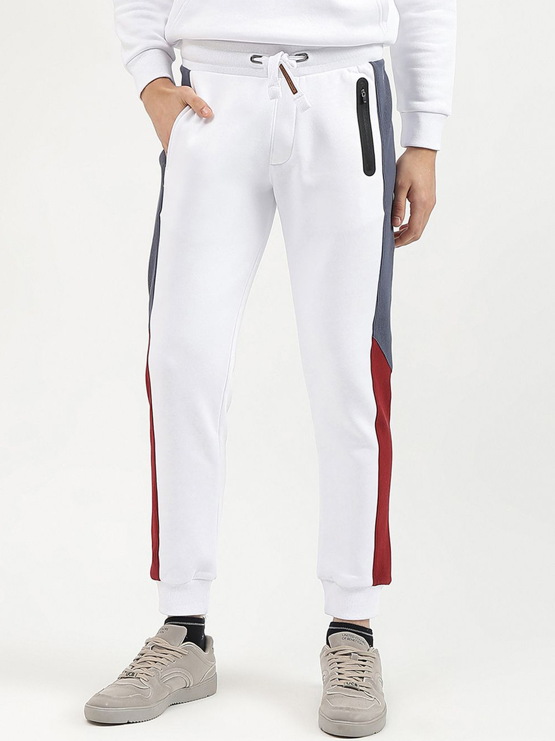 Buy United Colors Of Benetton Men Cotton Baggy Fit Mid Rise Joggers ...