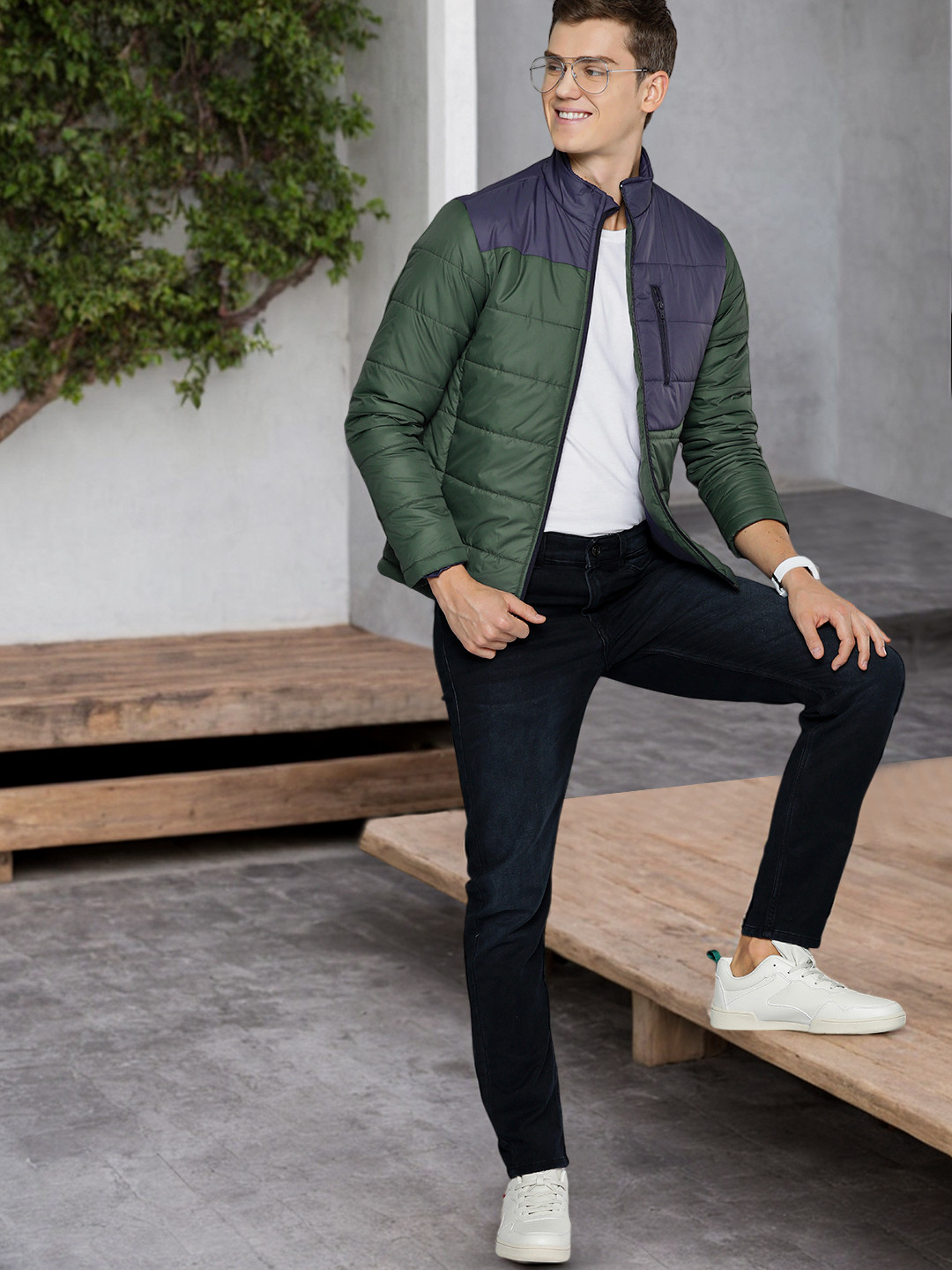 Buy Mast & Harbour Colourblocked Tailored Jacket - Jackets for Men ...