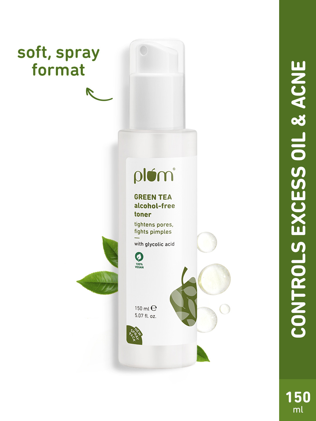 Buy Plum Green Tea Alcohol Free Face Toner 150ml - Toner for Unisex ...