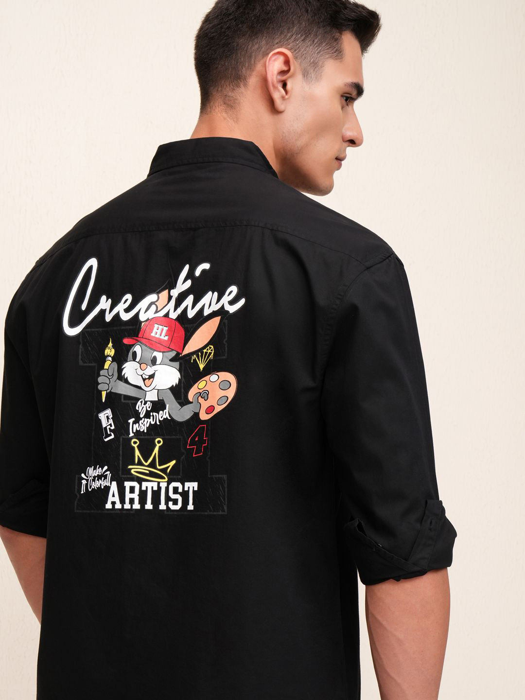 Buy HIGHLANDER Men Logo Placement Patterned Oversized Shirt - Shirts ...