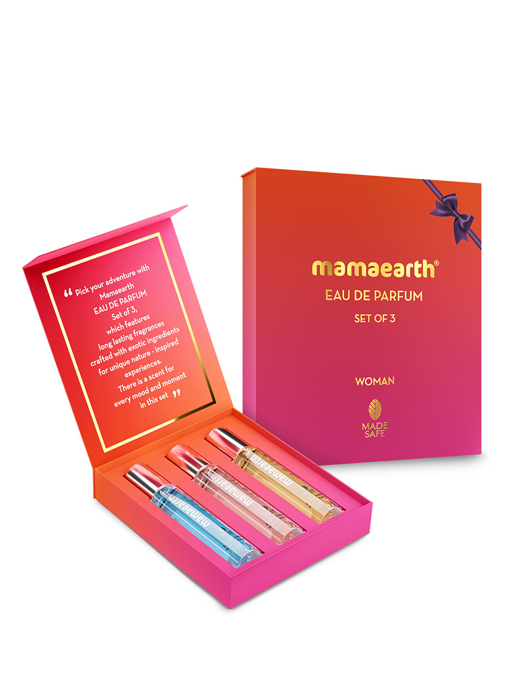 Buy Mamaearth Women Set Of 3 Premium & Long Lasting Eau De Parfum 15 Ml ...