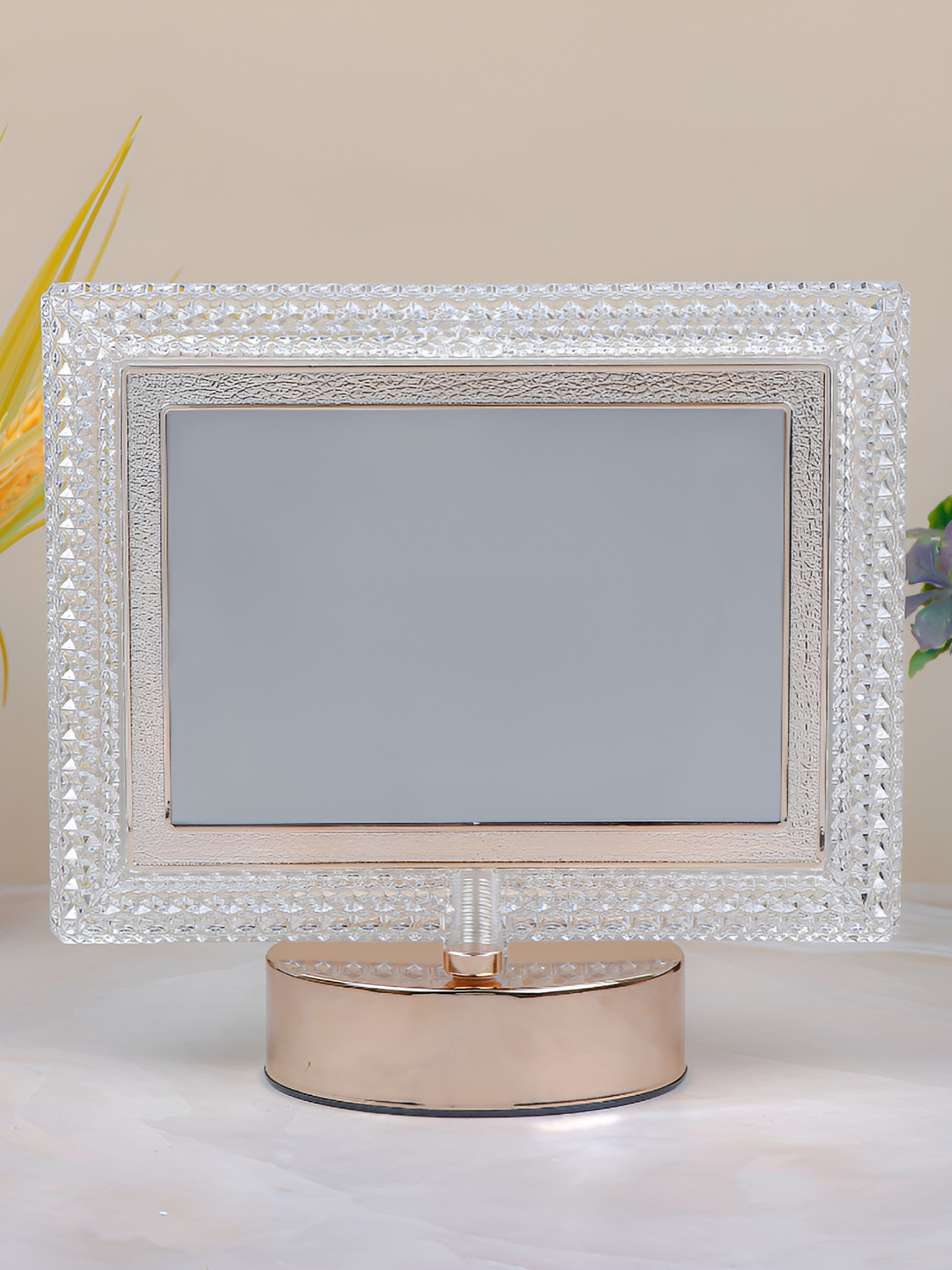 Buy Archies White & Black LED Crystal Glass Table Photo Frames - Photo ...