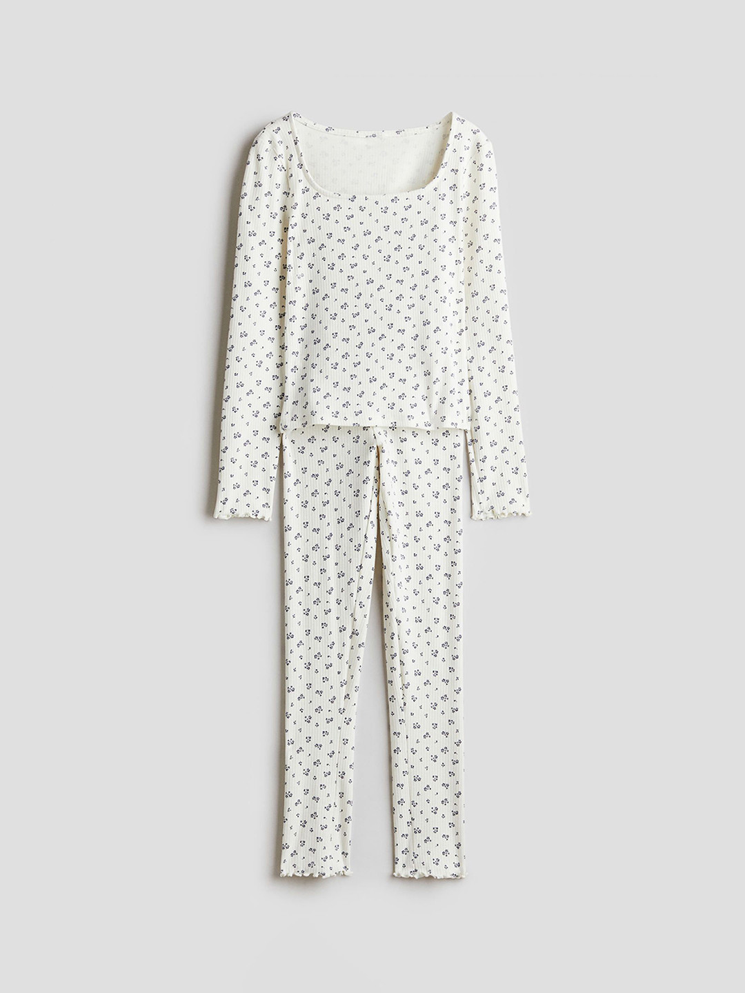 Buy H&M Girls Ribbed Jersey Night Suit - Night Suits for Girls 30905796 ...