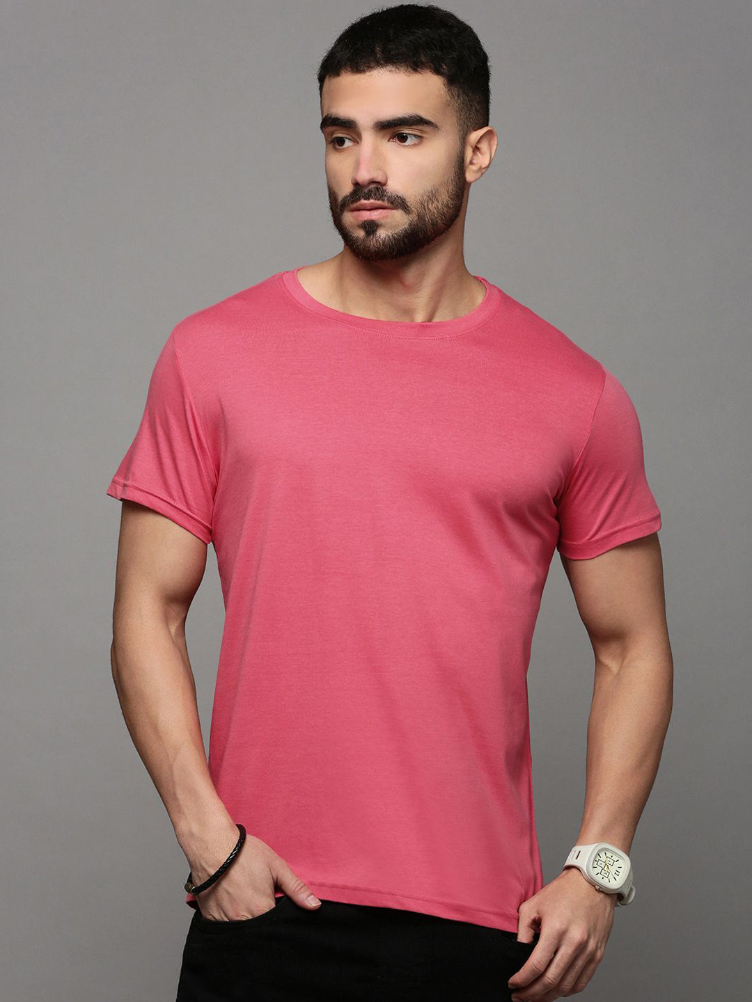 Buy ETC Men Solid Cotton Lounge Tshirts - Lounge Tshirts for Men ...