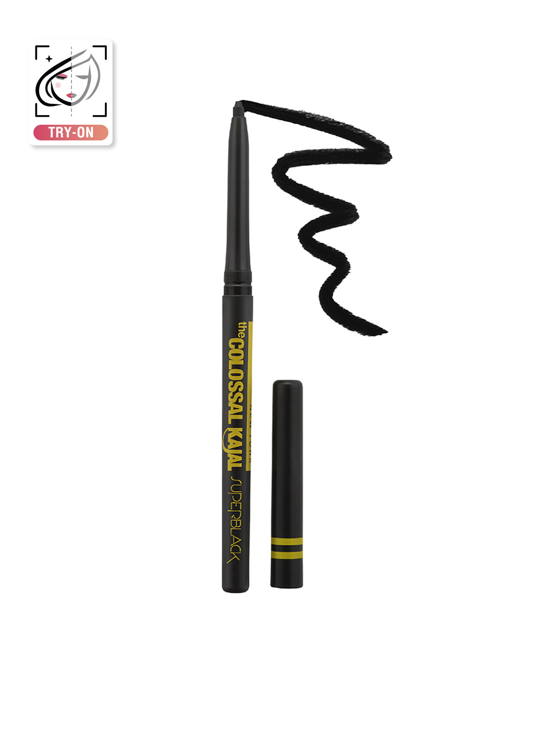 Buy Maybelline New York Colossal Kajal Long Lasting Waterproof Super Black 0.35g - Kajal for ...