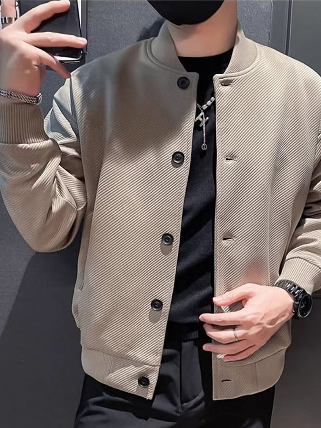 Buy StyleCast X Revolte Men Mandarin Collar Tailored Jacket - Jackets ...