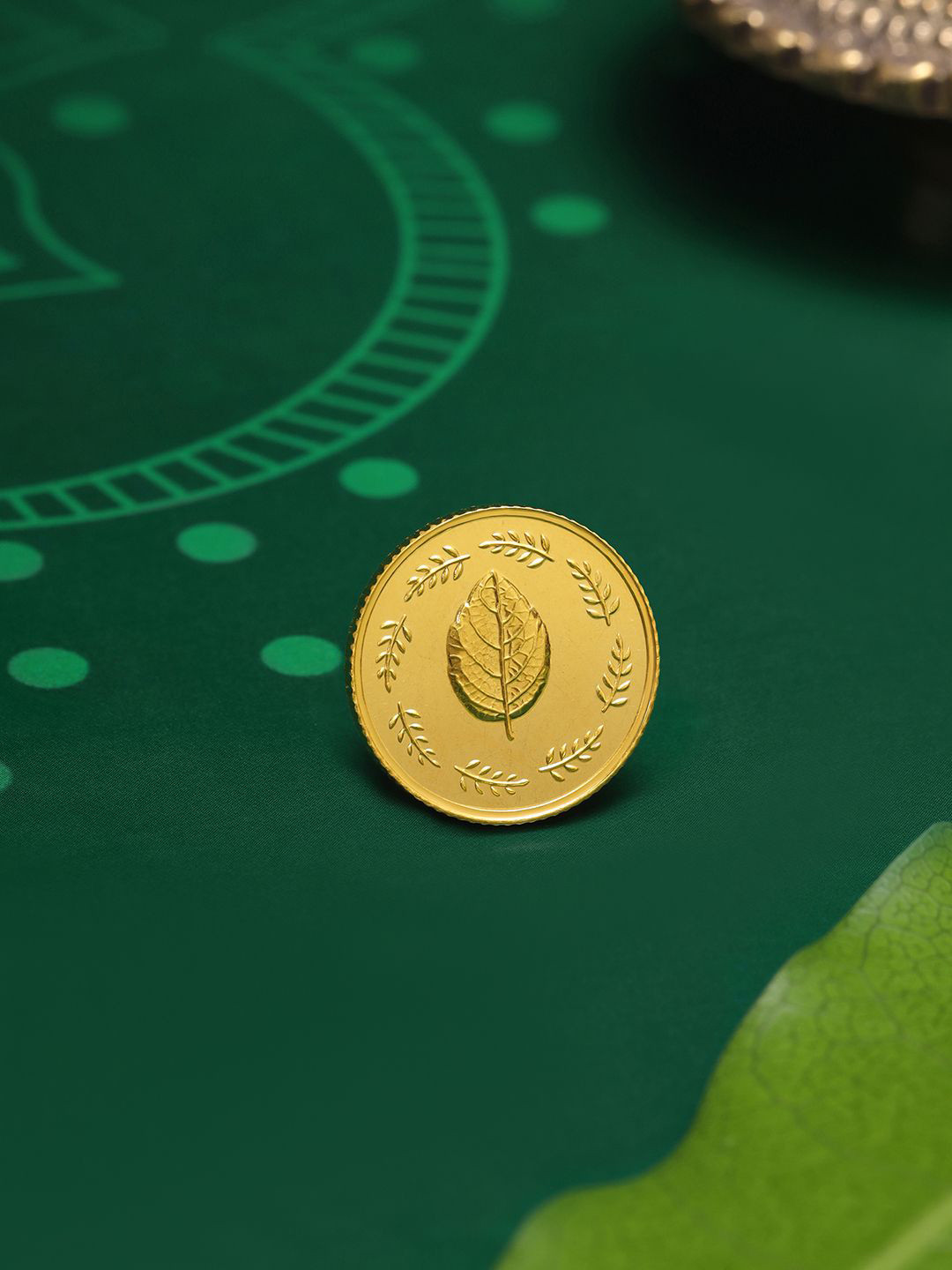 Buy Mia By Tanishq 24KT Gold Tulsi Gold Coin 5 GM - Gold Coin for ...