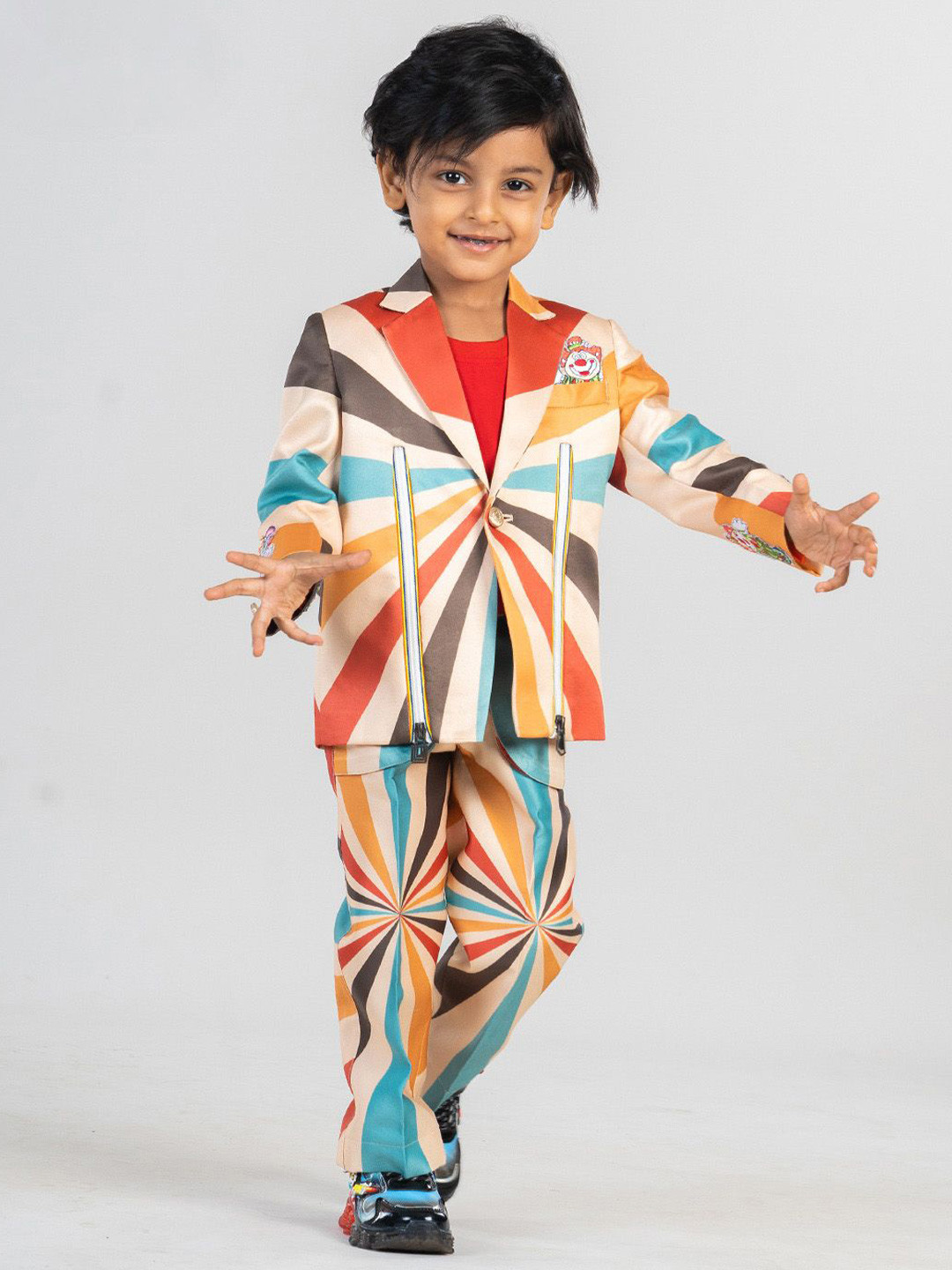 Buy BAYA COUTURE Carnival Theme Partywear Balzer Suit Set - Suits for ...