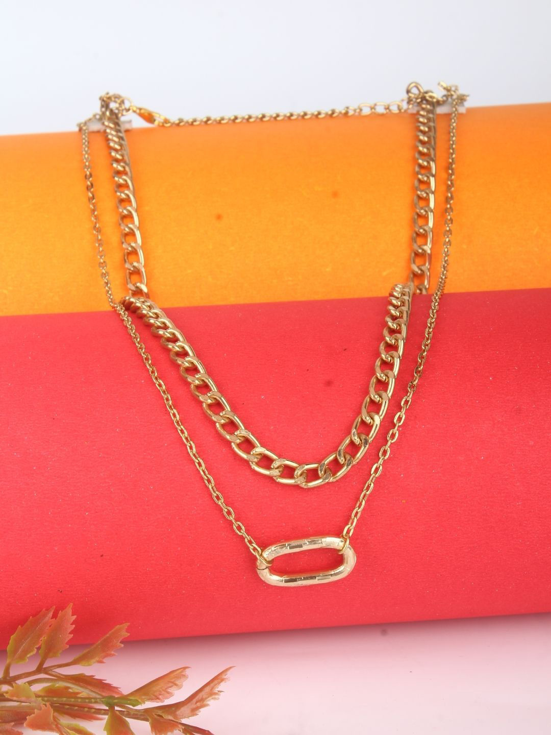 Buy KPOP Gold Plated Layered Necklace - Necklace And Chains for Women ...