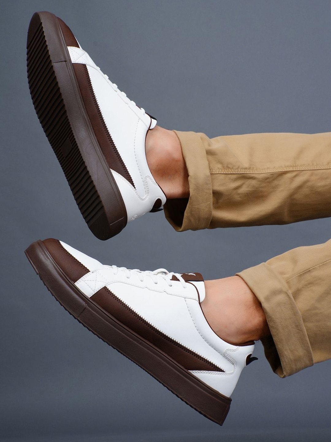 Buy Yoho Men Halo Premium Dual Tone Slip On Sneaker - Casual Shoes for ...