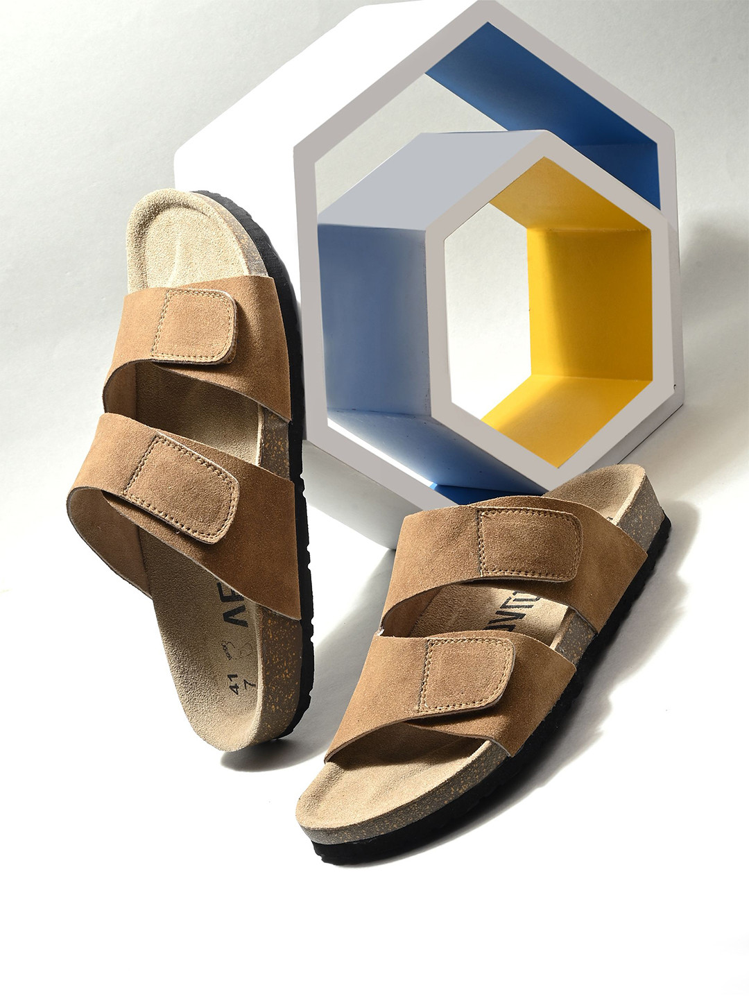 Buy AfroJack Men Leather Comfort Sandals - Sandals for Men 30950918 ...