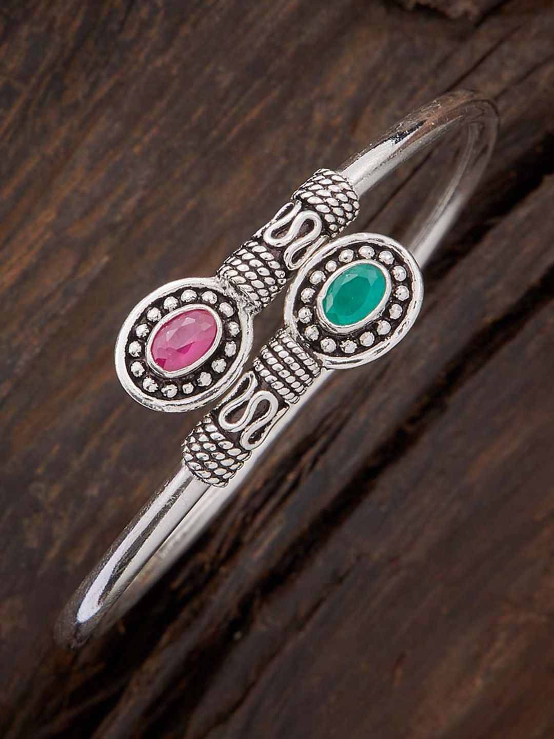 Buy Kushal's Fashion Jewellery Rhodium Plated Sterling Silver ...