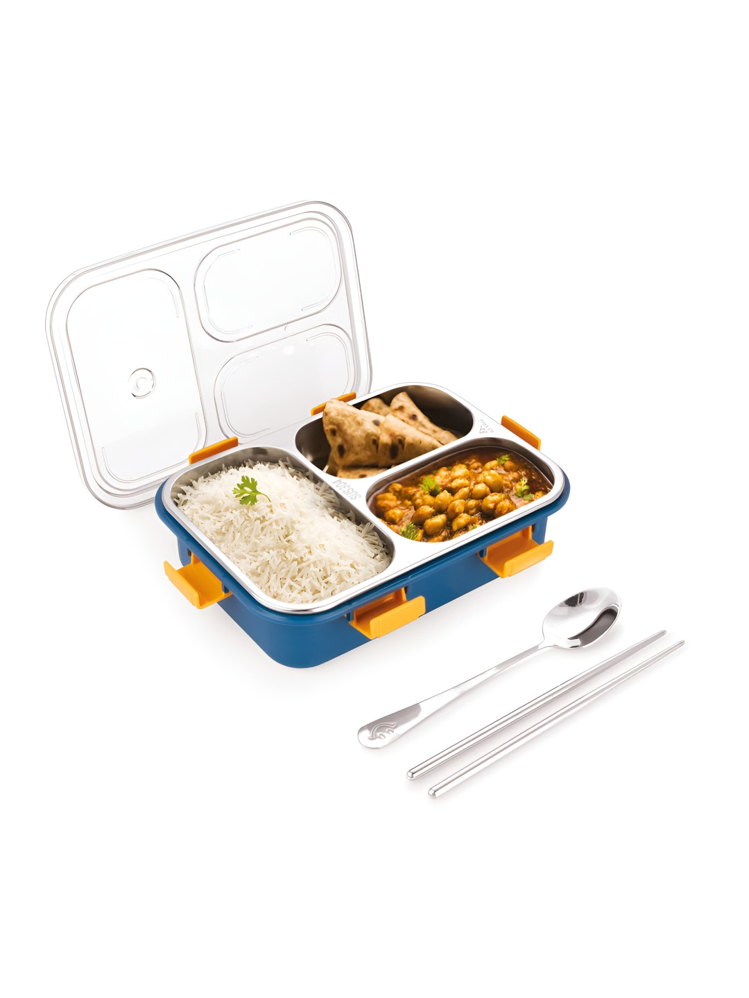 Buy MODEFE Navy Blue 2024 Stainless Steel Dishwasher Safe Lunch Box ...
