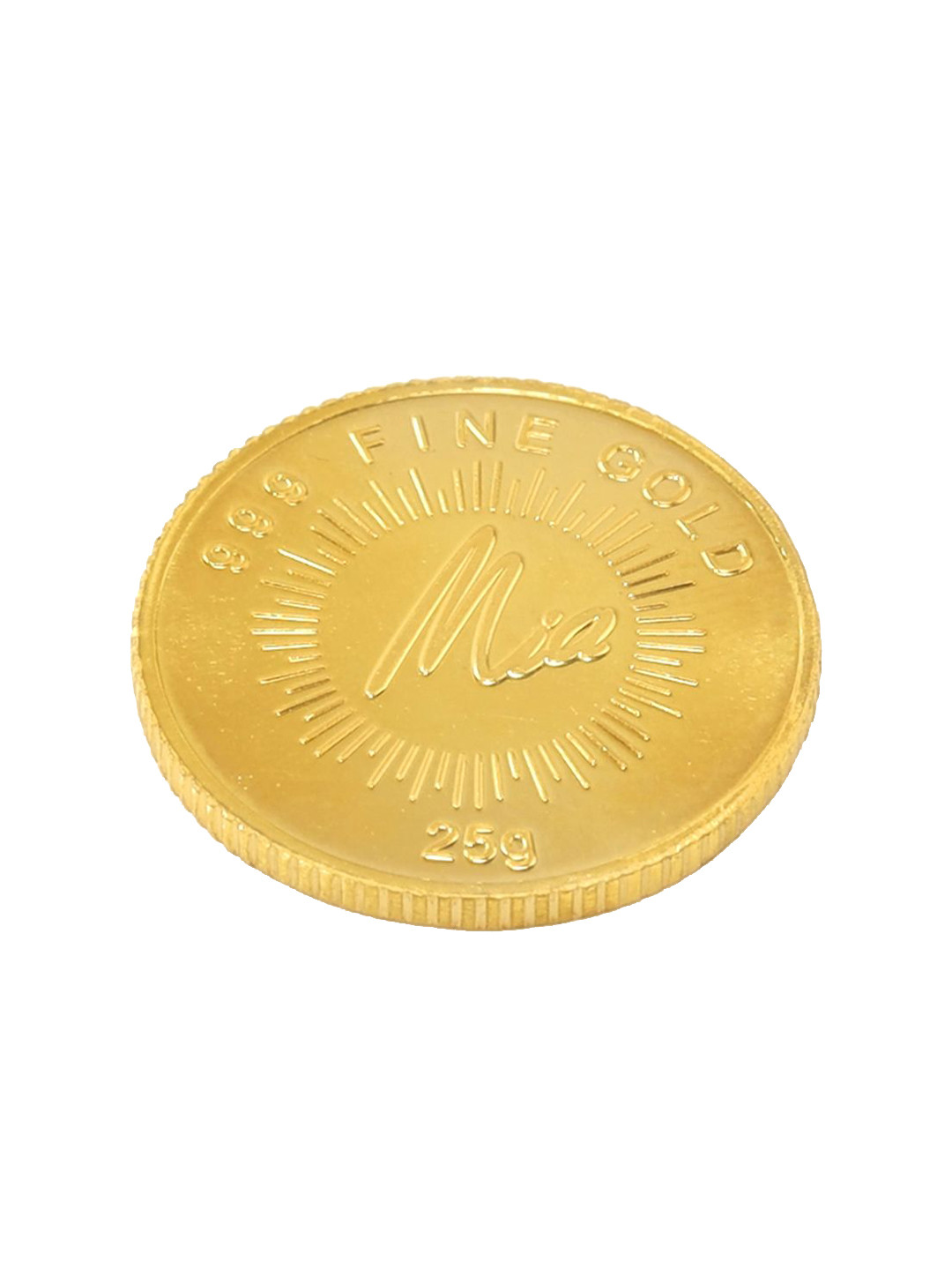 Buy Mia By Tanishq 24KT Gold Lotus Gold Coin 25 GM - Gold Coin for ...
