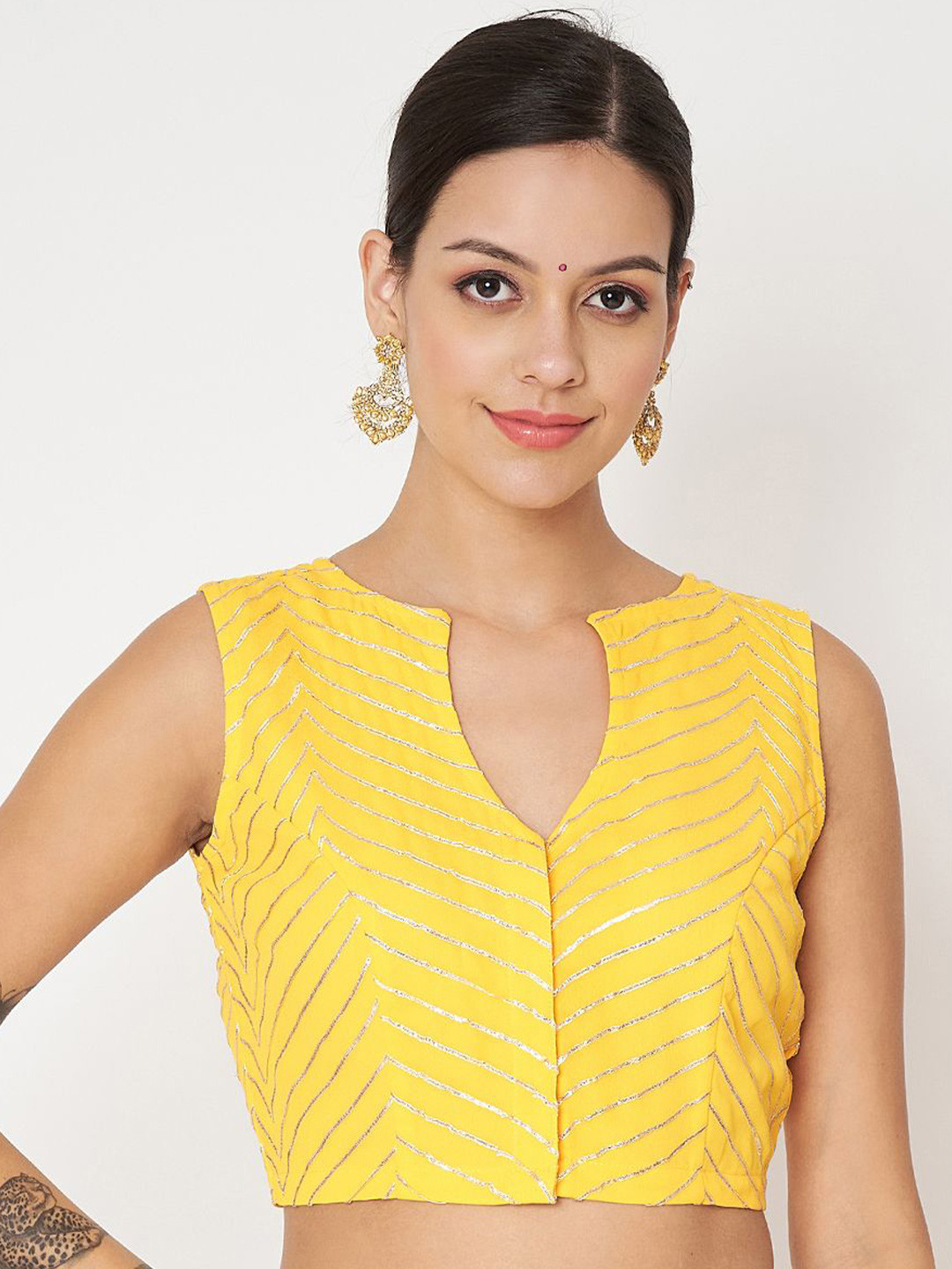 Buy Studio Rasa Women Embellished V Neck Top - Tops for Women 30959803 | Myntra