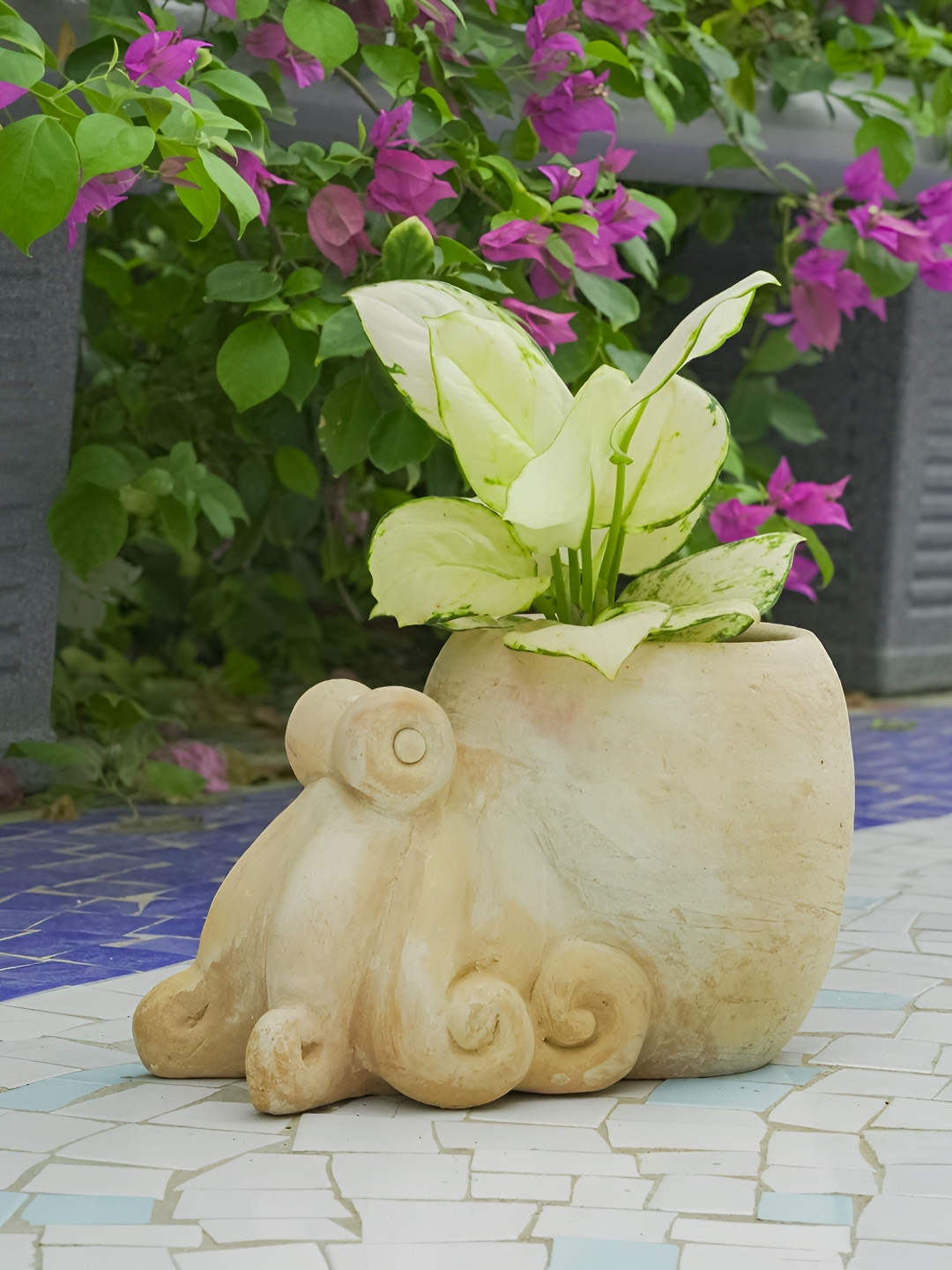 Buy Swadeh Oceanic Octopus Clay Planter - Planters for Unisex 31013720 ...