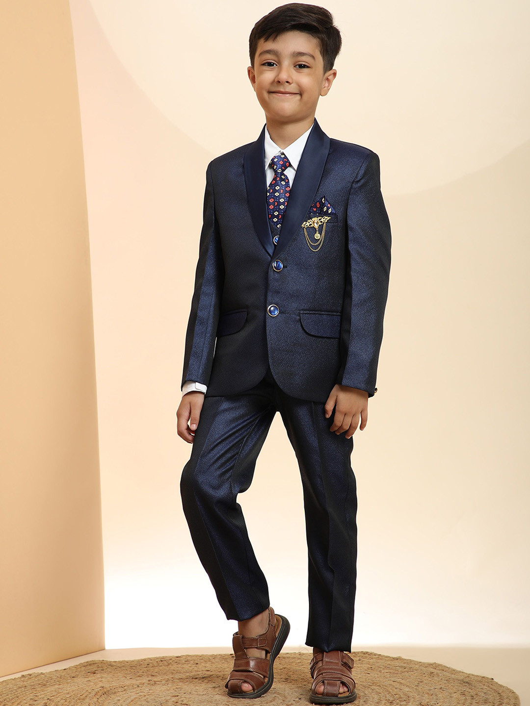 Buy Pro Ethic STYLE DEVELOPER Single Breasted 5 Piece Party Suit ...