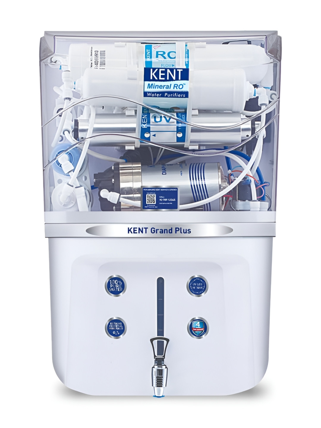 Buy KENT Grand Plus RO+UV+UF+TDS Control +UV LED Tank Water Purifier 9L ...