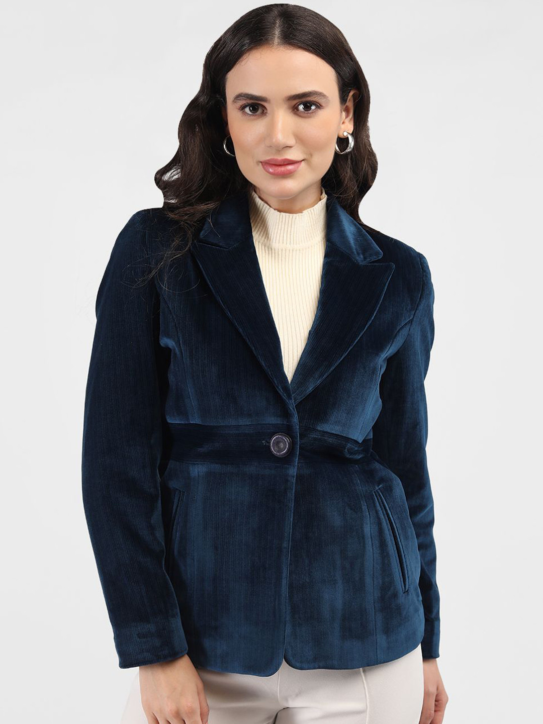 Buy LURE URBAN Women Notched Lapel Regular Fit Blazer - Blazers for ...
