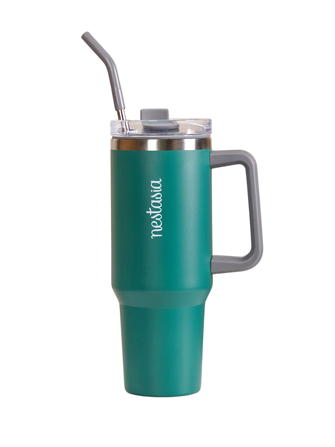 Buy Nestasia Teal Stainless Steel Water Bottle With Straws 1200ml ...