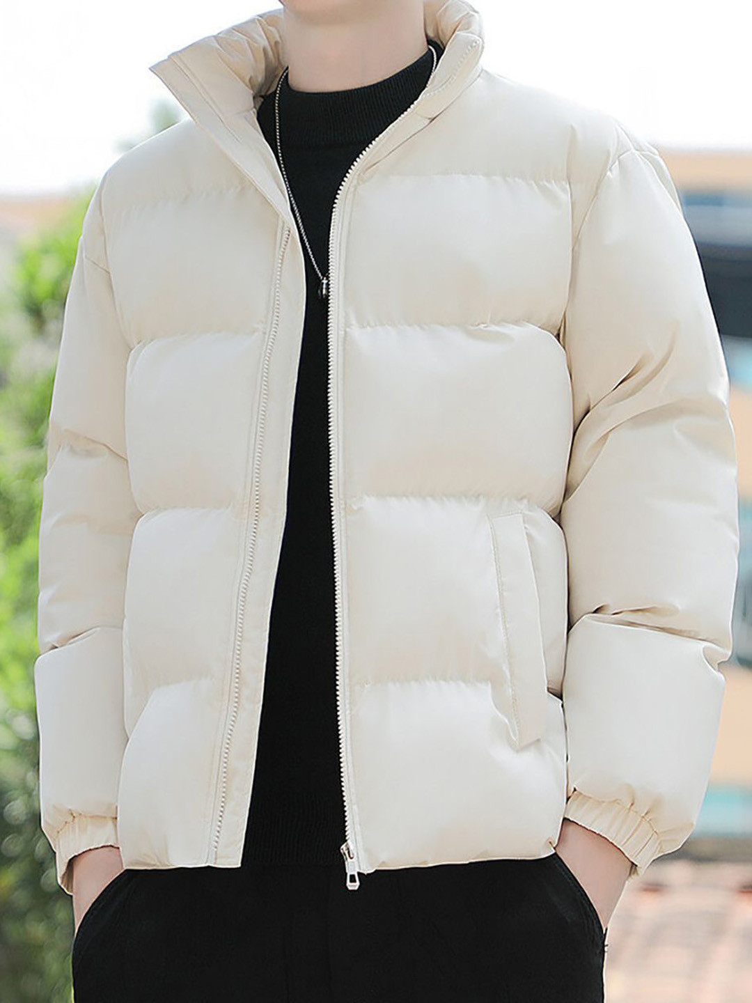 Buy StyleCast X Revolte Men Mock Collar Puffer Jacket - Jackets for Men ...