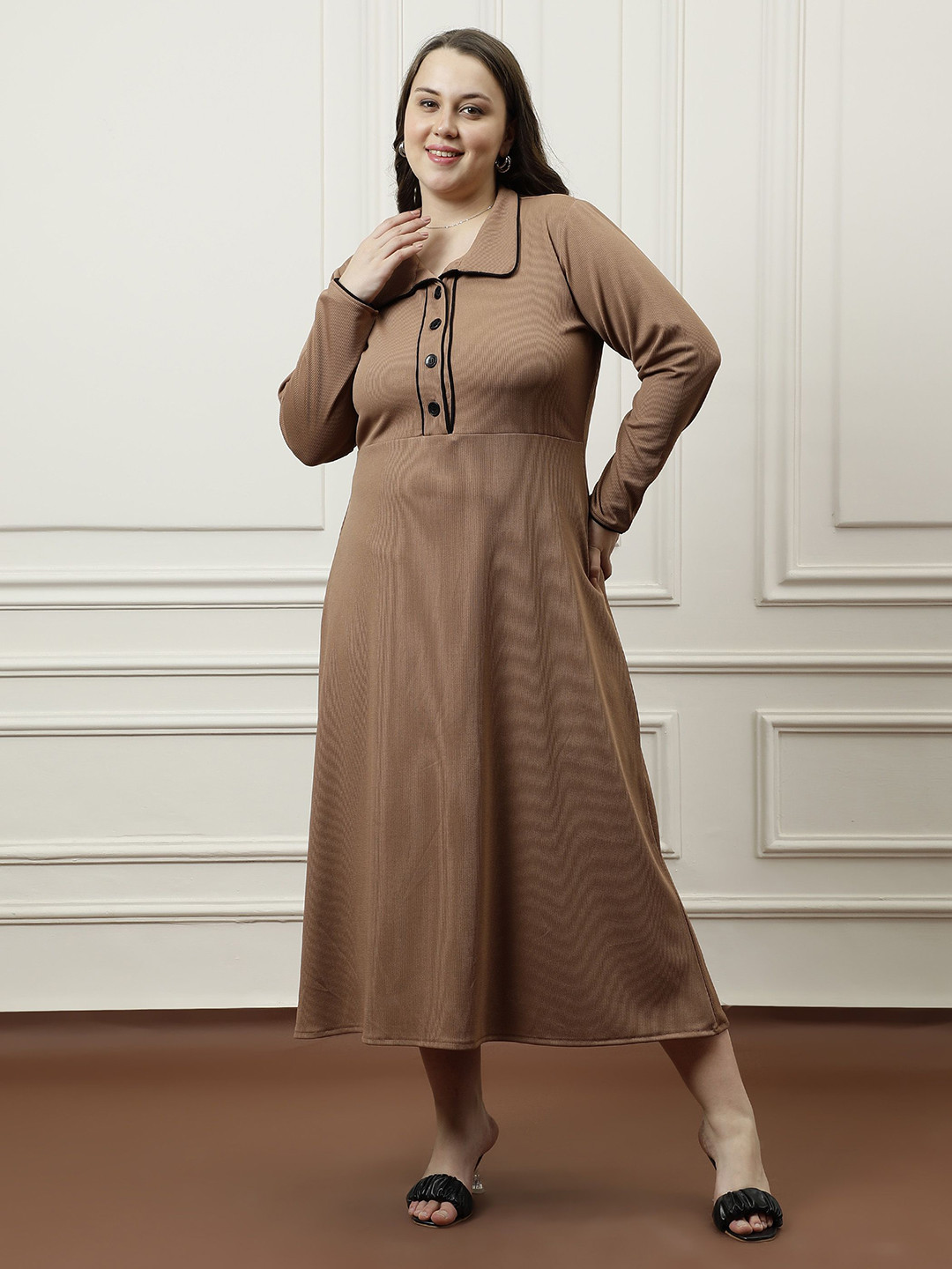 Buy Athena Ample A Line Midi Dress - Dresses for Women 30993919 | Myntra