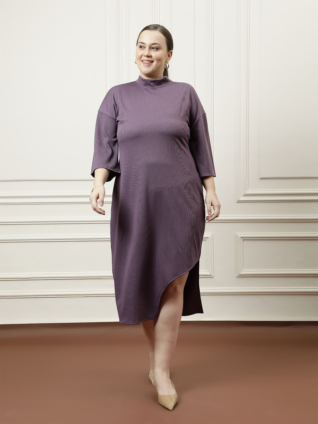 Buy Athena Ample Bell Sleeve A Line Midi Dress - Dresses for Women ...