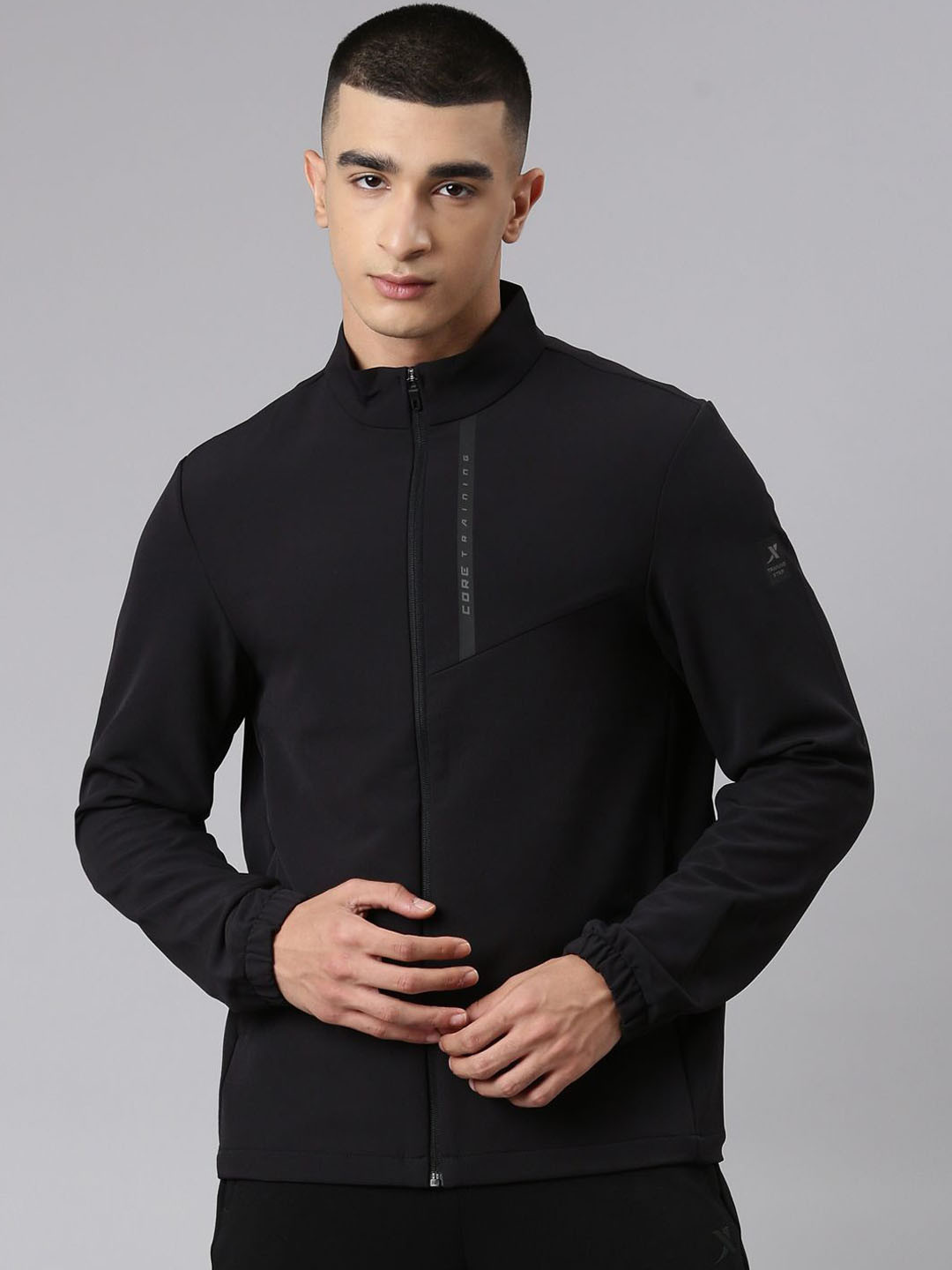Buy Xtep Men Windcheater Mandarin Collar Training Or Gym Sporty Jacket ...