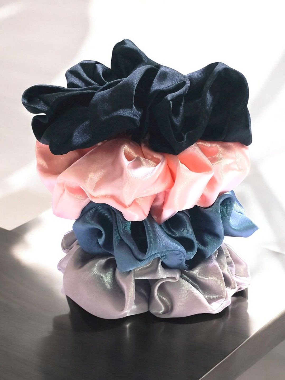Buy Fabula Women Set Of 4 Ponytail Holders - Hair Accessory for Women ...