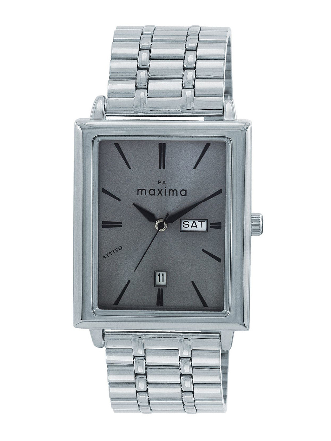 Buy Maxima Men Dial & Stainless Steel Straps Analogue Watch 67533CMGI ...