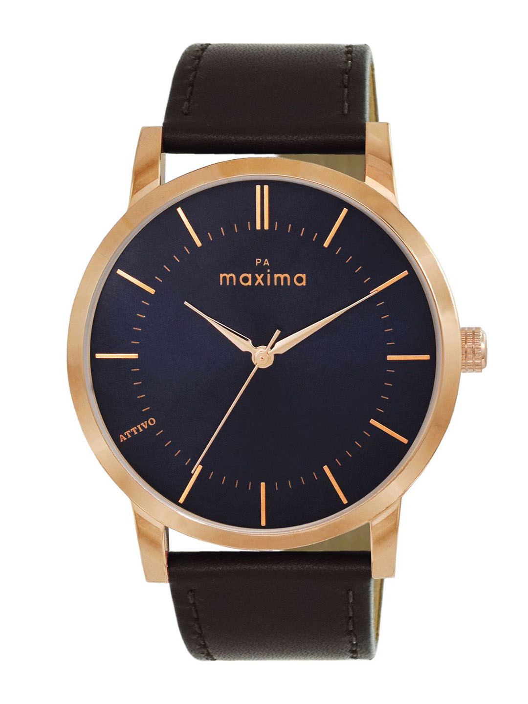 Buy Maxima Men Dial & Leather Straps Analogue Watch 68483LMGR - Watches ...