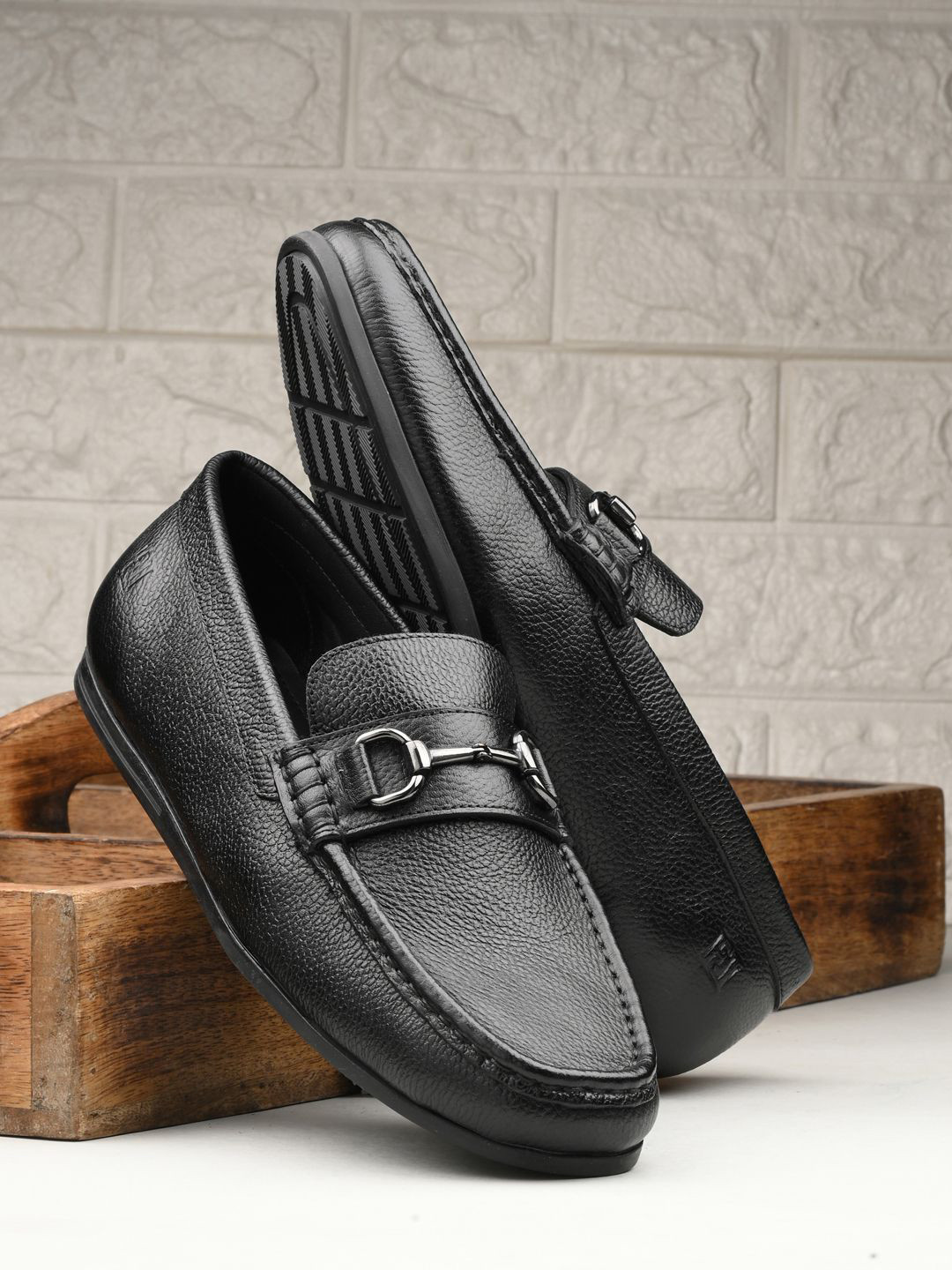 Buy Franco Leone Men Leather Formal Loafers - Formal Shoes for Men ...