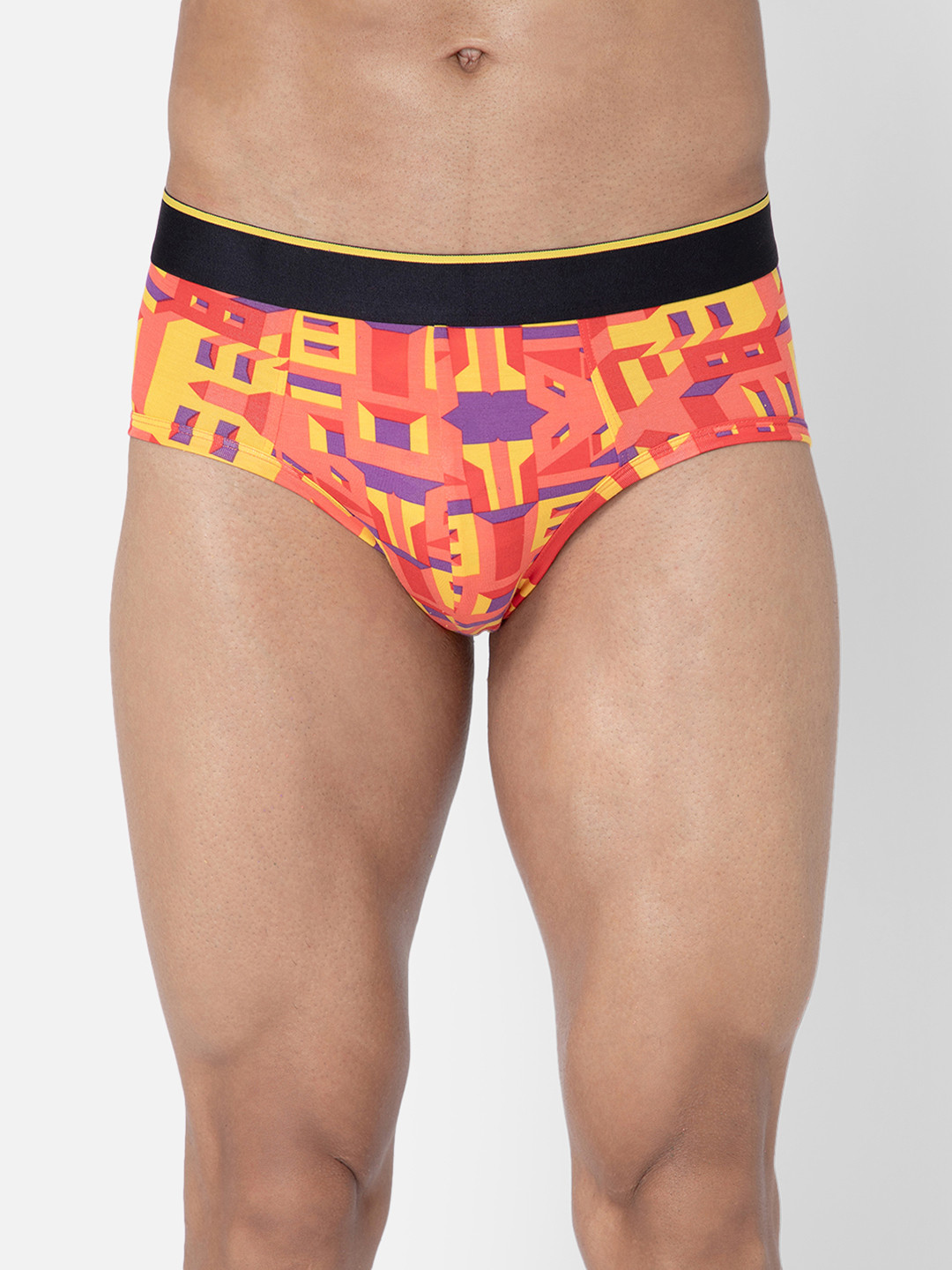 Buy Bummer Men Printed Micro Modal Brick Mid Rise Basic Brief - Briefs for Men 17609750 | Myntra