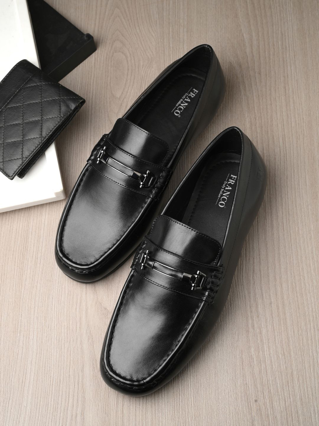 Buy Franco Leone Men Leather Formal Loafers - Formal Shoes for Men ...