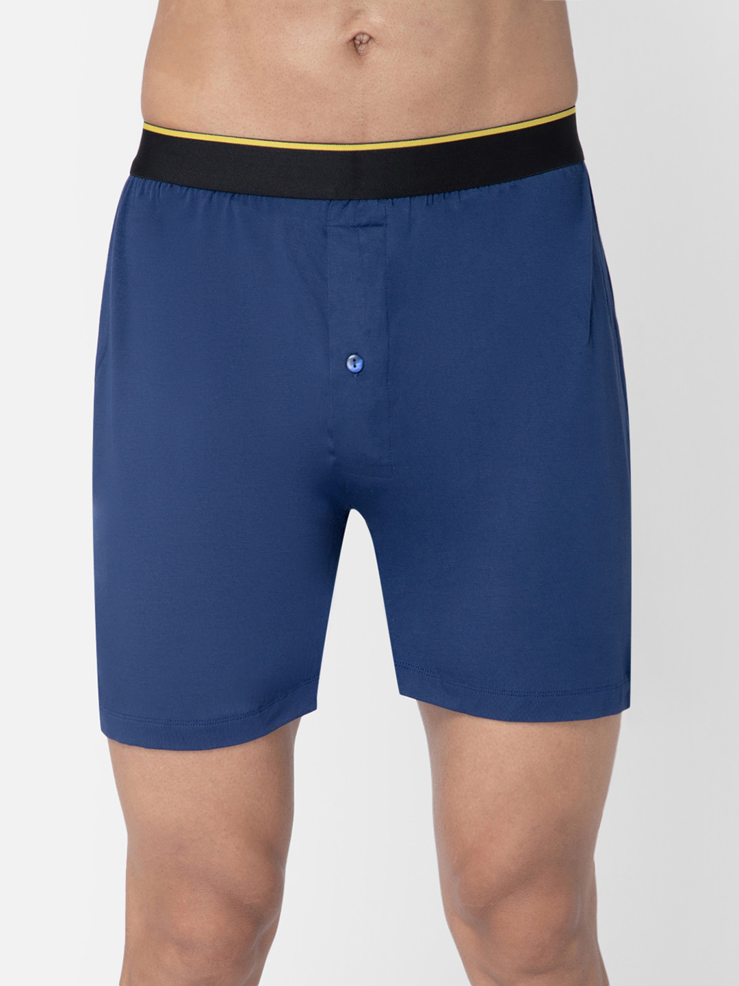 Buy Bummer Men Navy Blue Micro Modal Solid Galactic Boxers - Boxers for Men 17649024 | Myntra