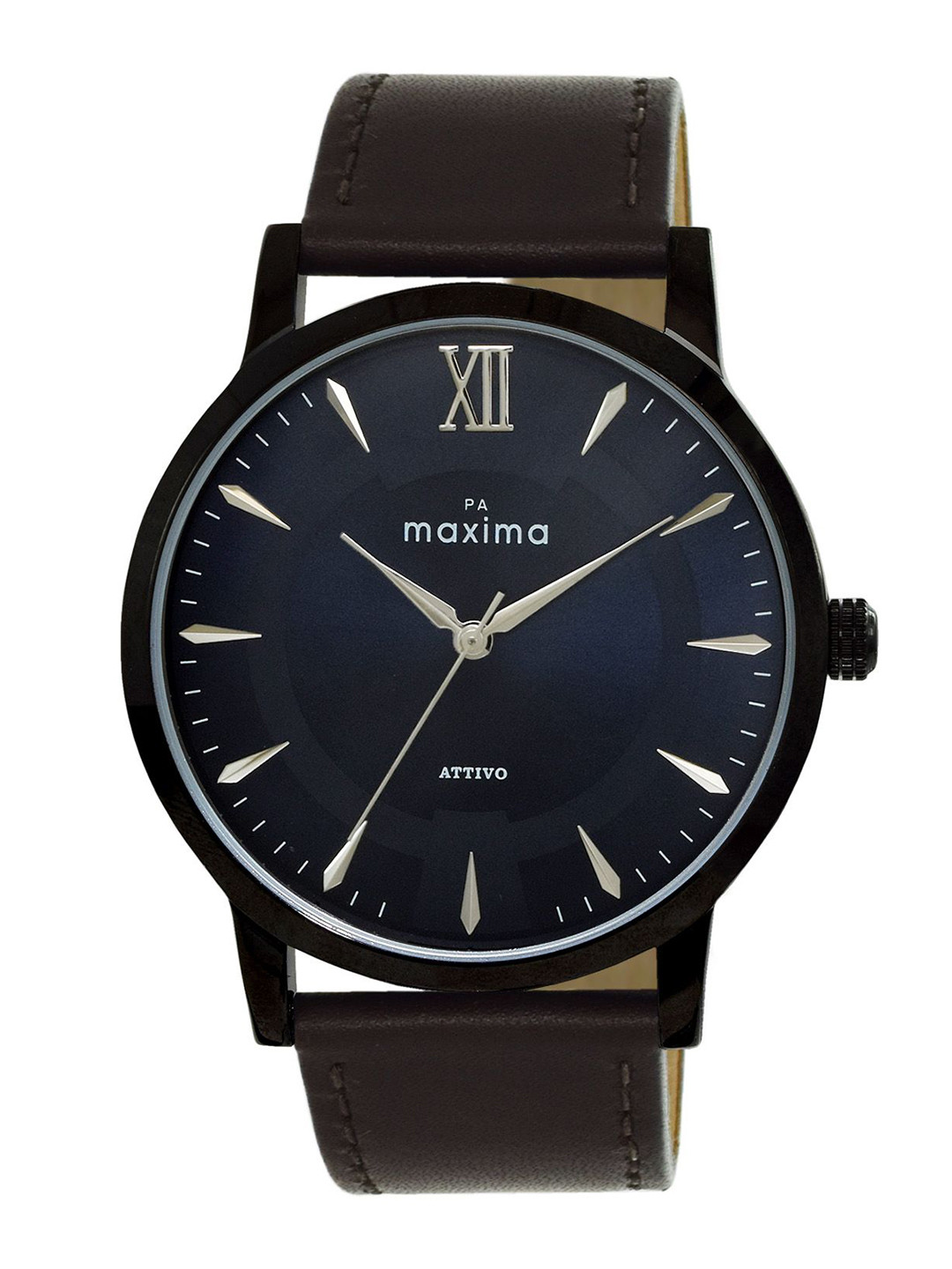 Buy Maxima Men Dial & Leather Straps Analogue Watch 68472LMGB - Watches ...