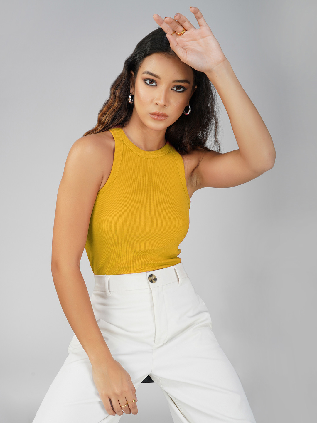 Buy Lagashi Women Solid Round Neck Top - Tops for Women 31047514 | Myntra