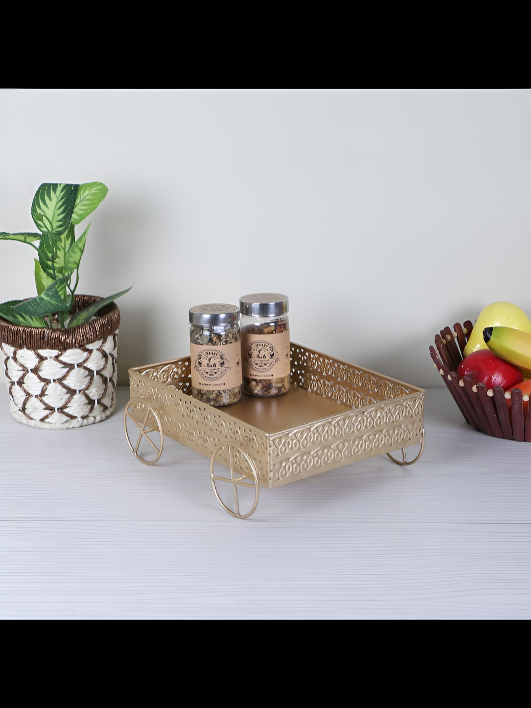 Buy Amaya Decors Self Design Multi Utility Metal Serving Thela ...