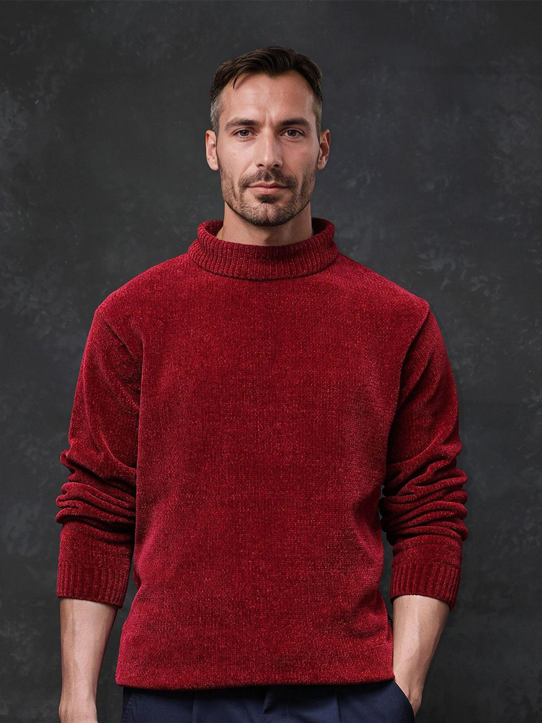 Buy RARE RABBIT Men Turtle Neck Pullover Sweaters - Sweaters for Men ...