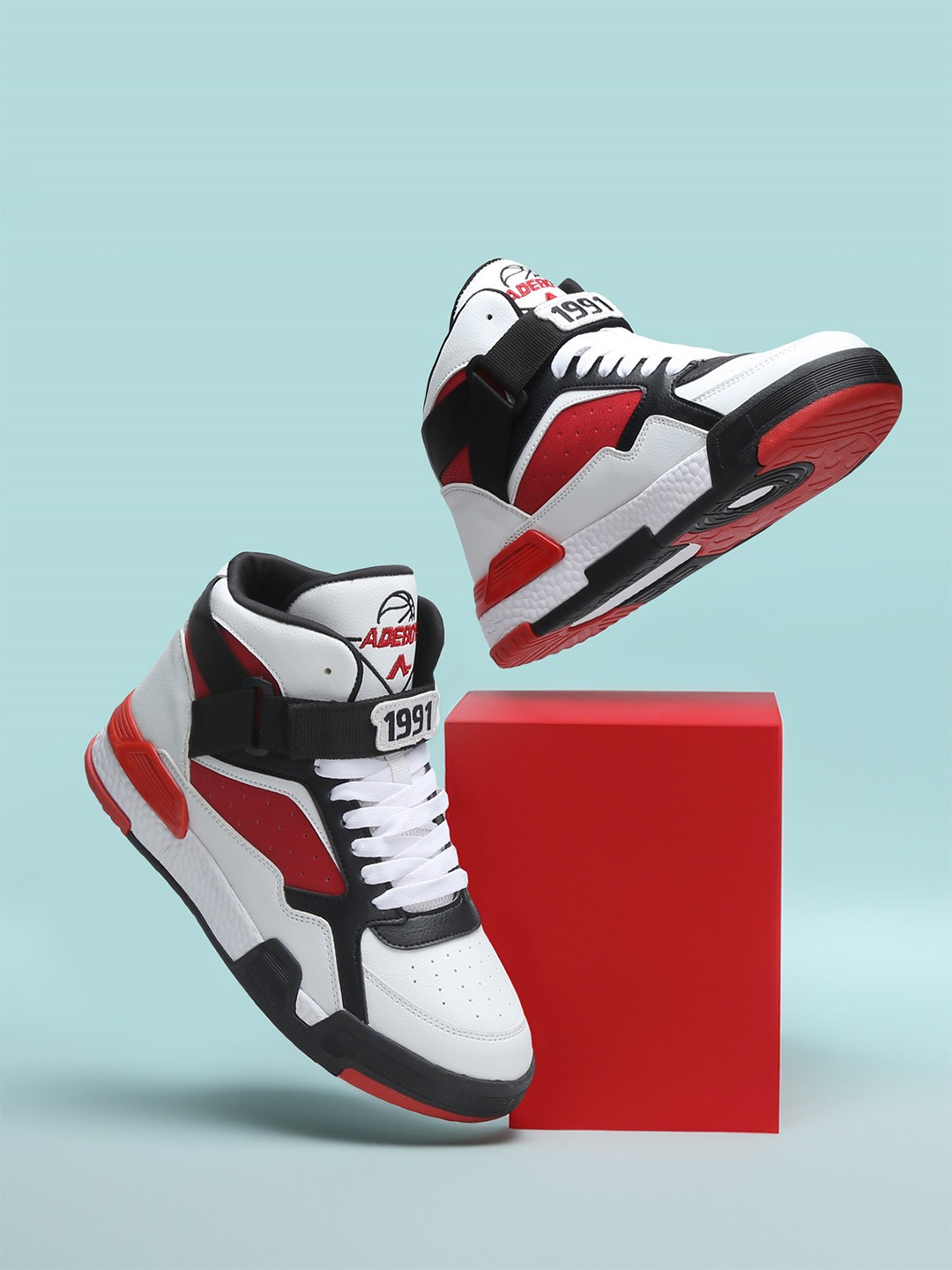 Buy Adeboy Men PU Round Toe Lace Up Sneakers - Casual Shoes for Men ...