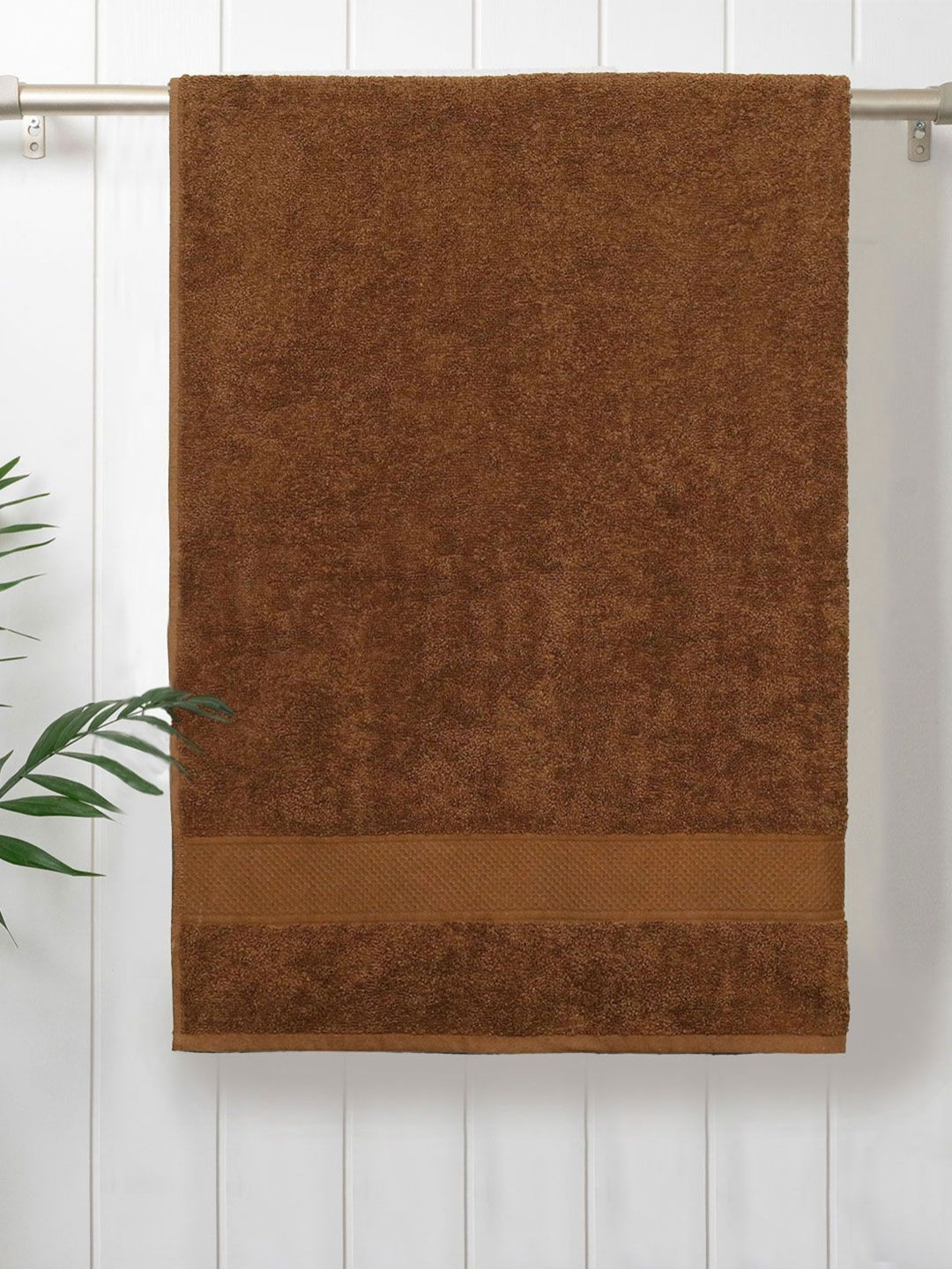 Buy MYTRIDENT Urban Comfort Brown Cotton 450 GSM Bath Towel - Bath ...