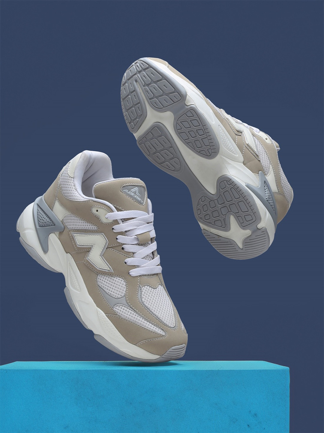 Buy Adeboy Men PU Round Toe Lace Up Sneakers - Casual Shoes for Men ...